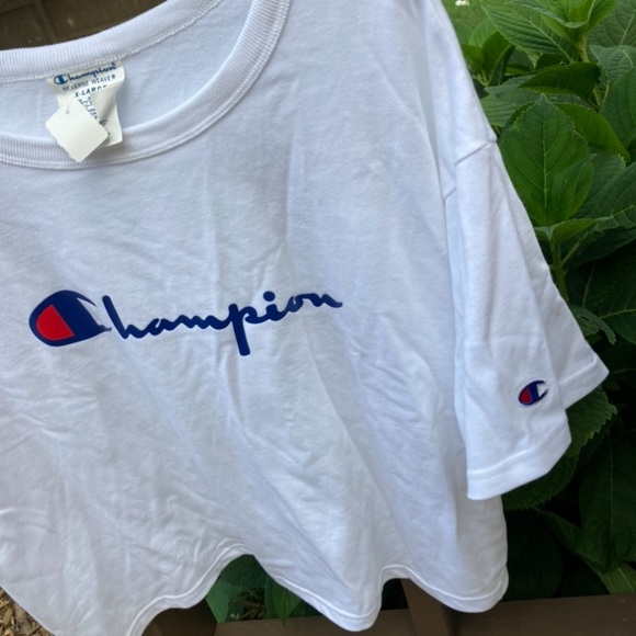 Champion | Tops | Nwt Heritage Champion Crop Tshirt Sz Xl | Poshmark